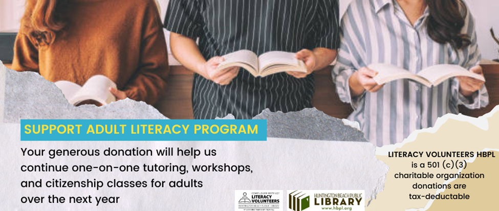 Share the Gift of Literacy – Literacy Volunteers-HBPL